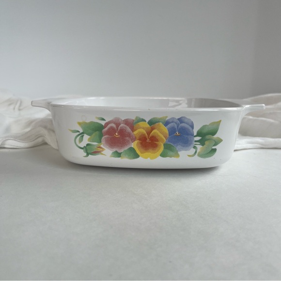 Corningware | Kitchen | Corningware Summer Blush Pansy Design L Covered ...